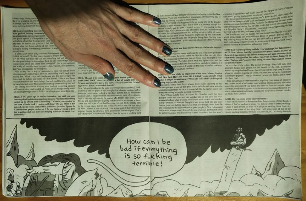 Ben Passmore Interview in Maximum Rocknroll – Silver Sprocket